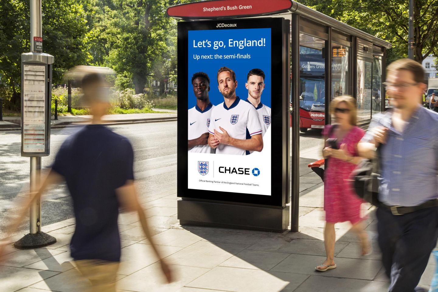 Chase and JCDecaux generate excitement for the Euros with programmatic campaign | JCDecaux UK
